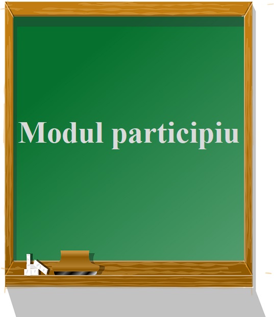 Modul participiu. Exemple - ePedia